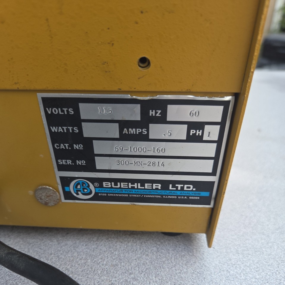 Buehler Ecomet III Gringer-Polisher 49-1650-160 | eBay