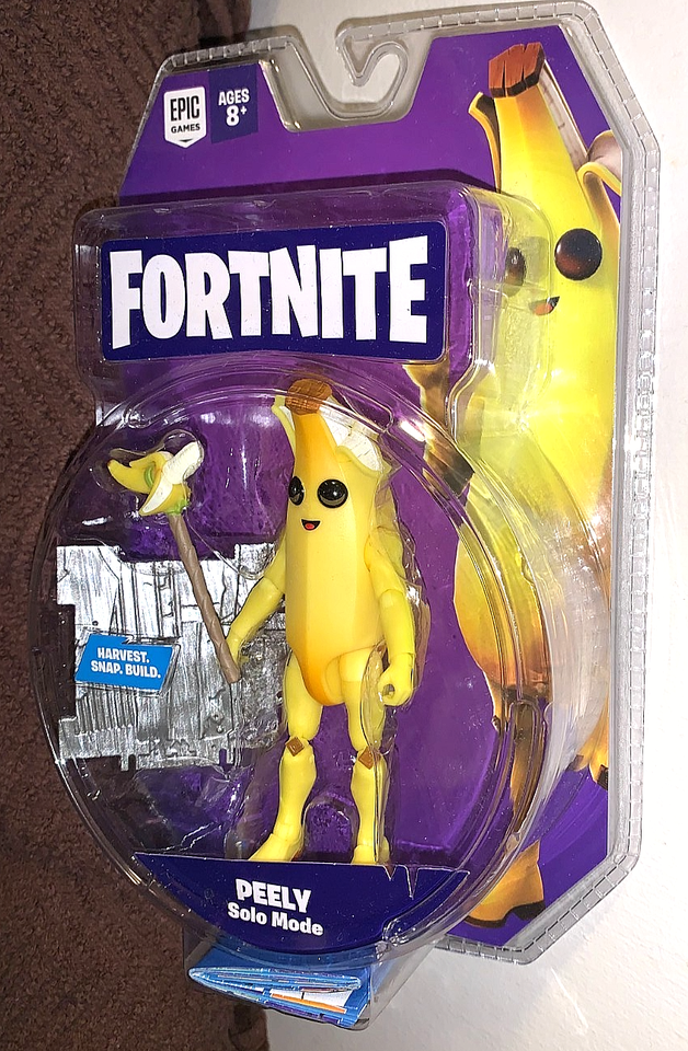 FORTNITE EPIC GAMES YELLOW PEELY SOLO MODE FIG. HARVEST.SNAP.BUILD ...
