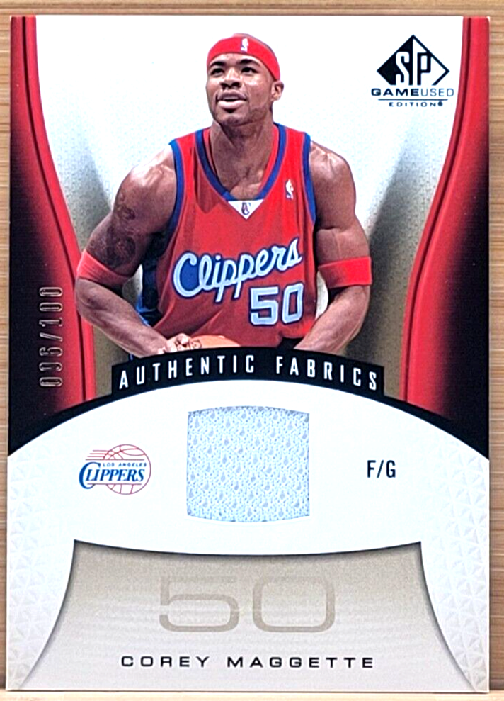 2006-07 SP GAME USED COREY MAGGETTE GAME USED JERSEY #D/100 GOLD | eBay