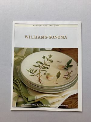 Vintage Williams Sonoma Catalog February 2001 - Cooking, Baking Catalog ...