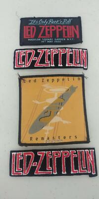 4-Led Zeppelin Embroidered Patches Includes1988 MSG HTF Patch Shelf 5 ...