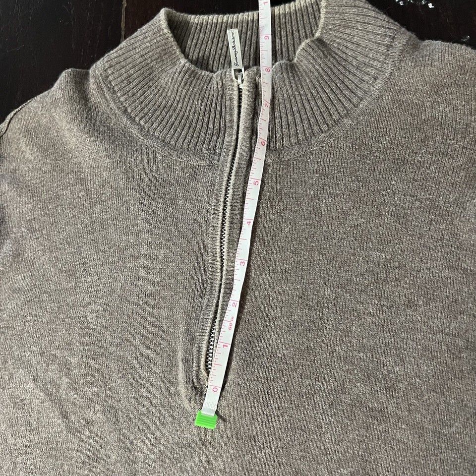 Tommy Bahama T40057 Luxe 1/4 zip sweater sweatshirt casual cozy preppy ...