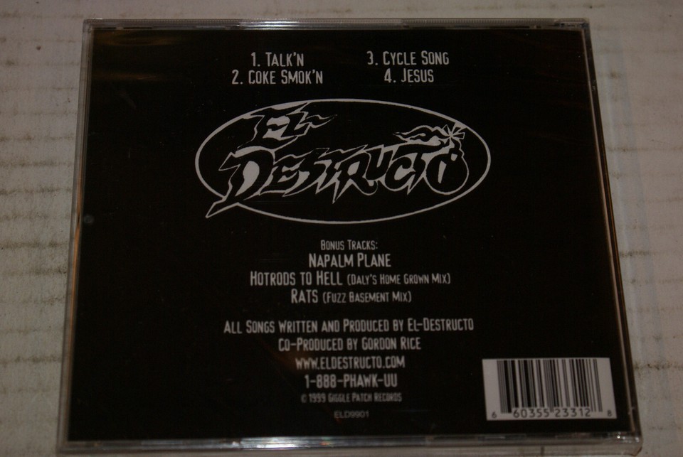 El Destructo S/t EP Promotional CD 1999 US Rock New Factory Sealed | eBay