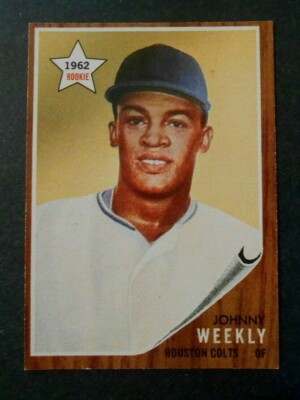 1962 Topps #204 Johnny Weekly Houston Colts NM Glossy | eBay