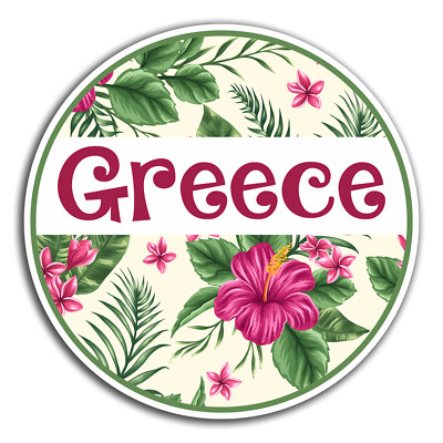 2 x 10cm Greece Vinyl Stickers - Travel Holiday Sticker Laptop Luggage ...