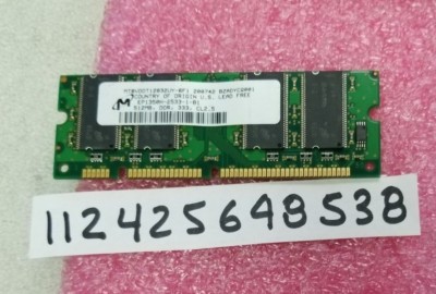 MT8VDDT12832UY-6F1 512MB DDR 333 PC2700 100 Pin SODIMM PRINTER MEMORY ...