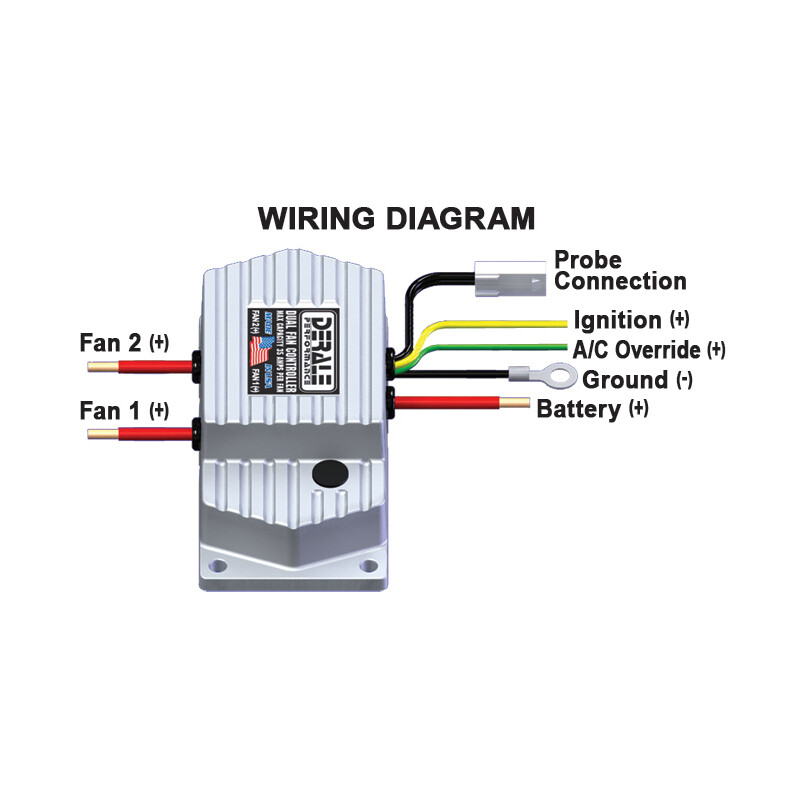Derale Engine Cooling Fan Controller 16788; 150-240 deg F Adjustable ...