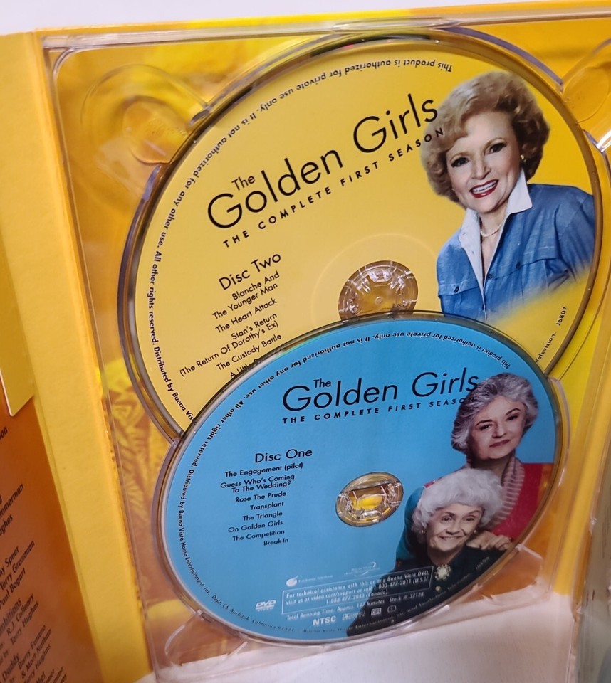 The Golden Girls Complete First Season 3-Disc DVD Set Betty White ...