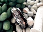 Wave Ring, Ocean Wave Pattern Engraved Tungsten Carbide Ring, Mens and ...