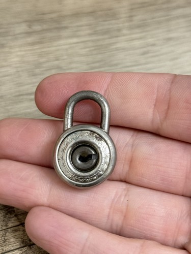 Vintage Old Miniature Mini Germany Abus 444 Gesch Padlock No Key | eBay