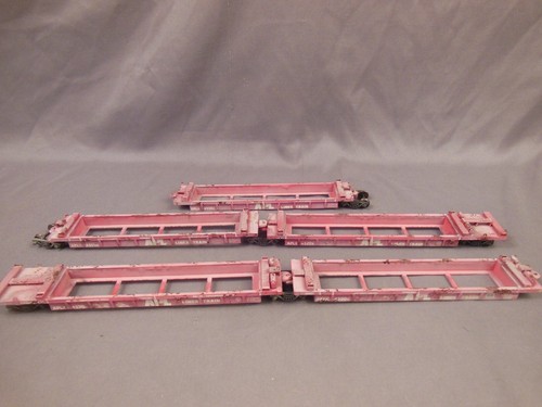 HO SCALE CUSTOM WEATHERED APL LINER TRAIN DOUBLE STACK CAR | eBay