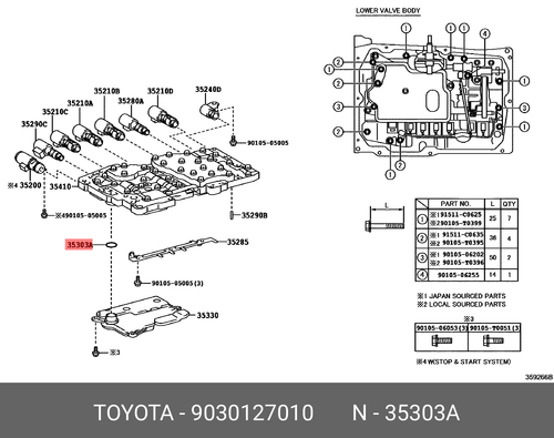 Genuine OE ring o, 9030127010 for TOYOTA 90301-27010 | eBay.de