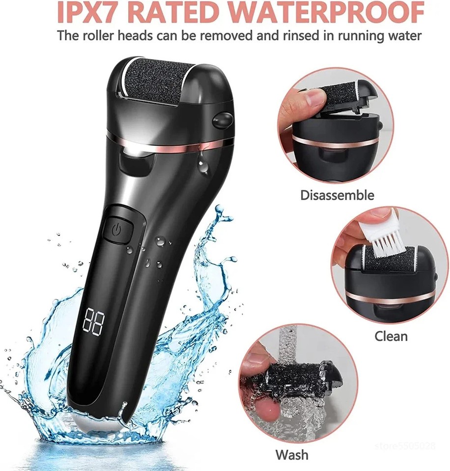 Electric Callus Remover Foot File Pedicure Machine Rechargeable Heel ...