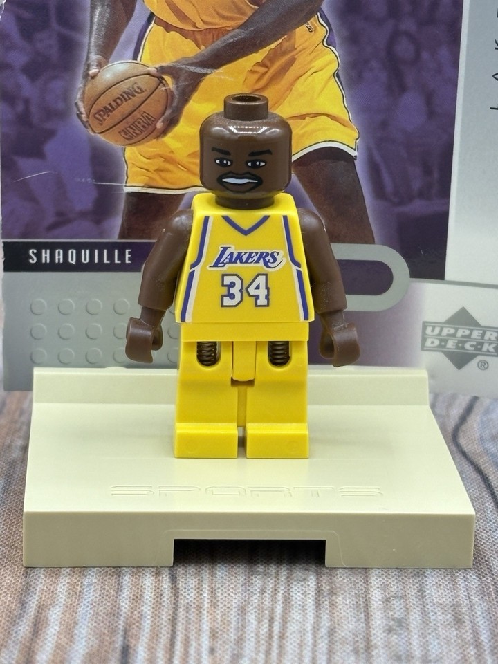 LEGO NBA Shaquille O'Neal Shaq Minifigure LA Lakers #34 Sports ...