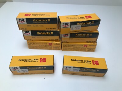 Lot of 8 Vintage Kodak Kodacolor II Color Film Cartridge C110-24 Exp | eBay