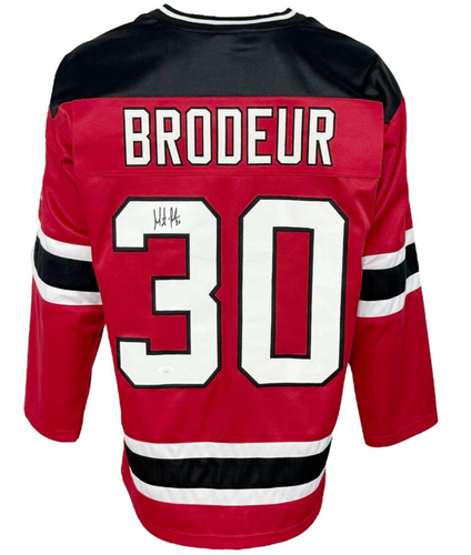 New Jersey Devils Martin Brodeur Autographed Pro Style Red Jersey JSA ...