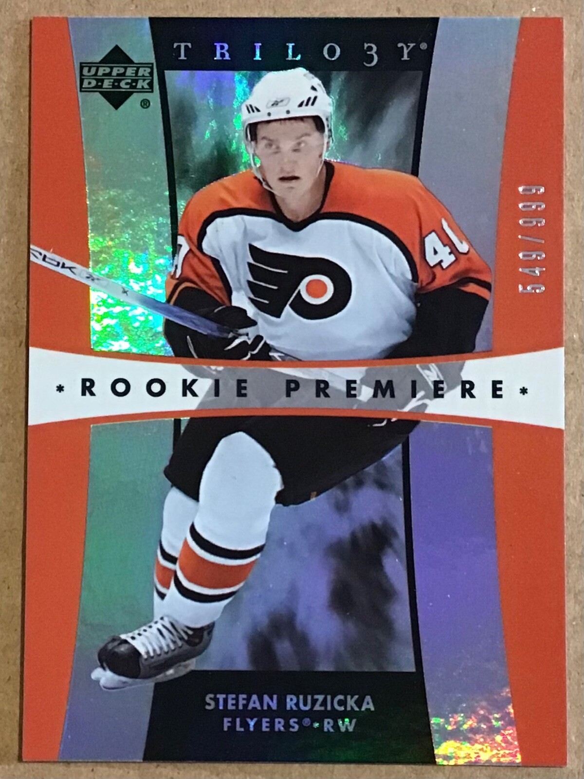 2005-06 Upper Deck Trilogy - Rookie Premiere #290 Stefan Ruzicka /999 ...