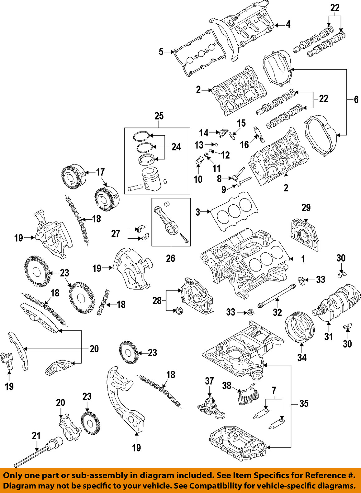 AUDI OEM 09-17 A6 Quattro-Engine Timing Cover 06E109285H | eBay