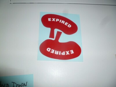 Decal / Sticker For Park -O- Meter Time Expired Flags | eBay