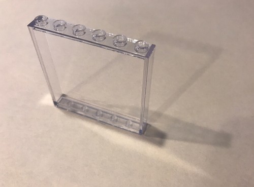 LEGO Bricks Wall Element Transparent Clear 1x6x5 "Studs" | eBay
