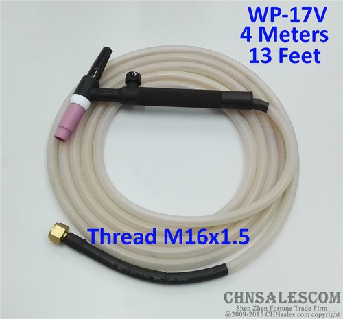 WP-17V Tig Welding Torch Silica Gel Hose 4 Metre Super Soft and ...