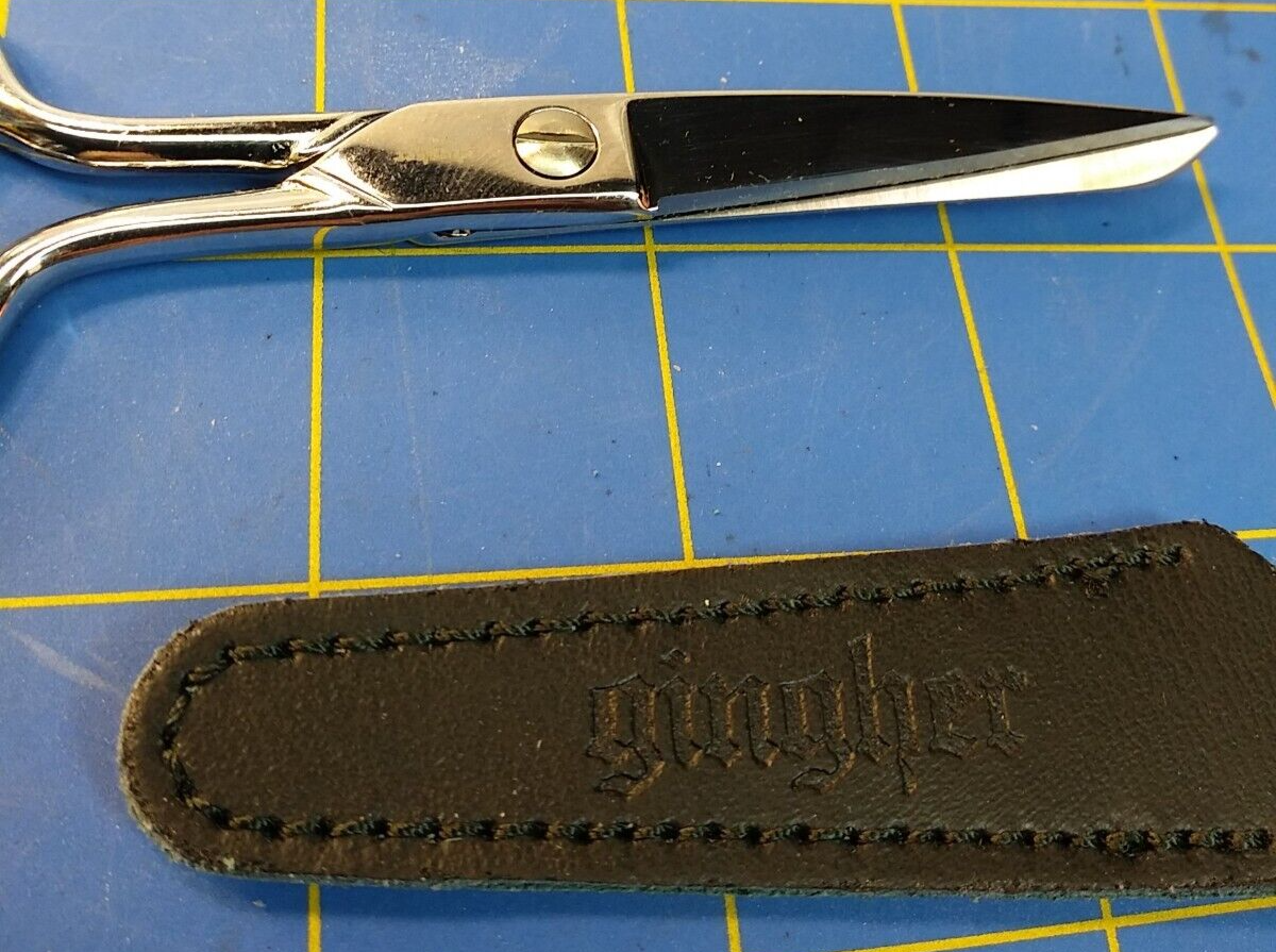 Knife Edge Sewing Scissors 5 Inch-With Leather Sheath 743921511117 | eBay