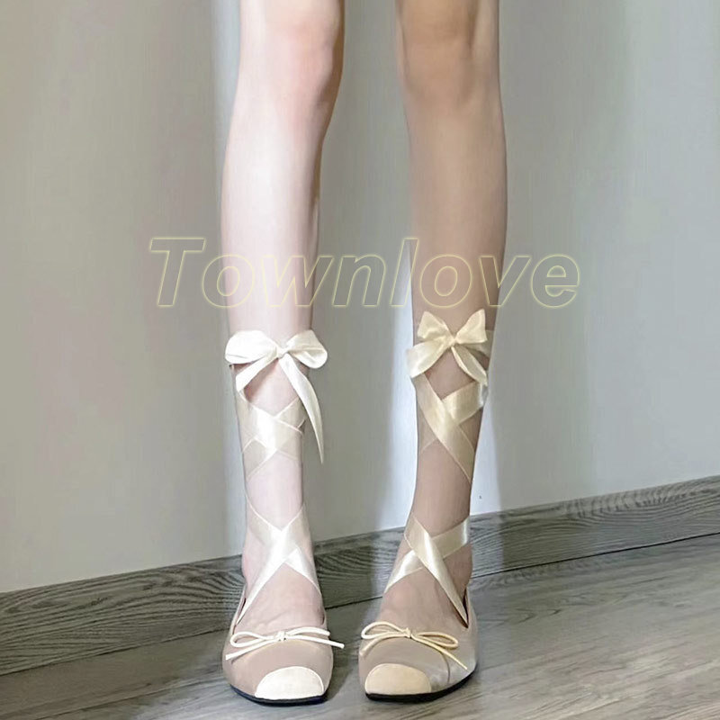 Silk Ballet Shoes Lace Up Ballet Shoes Women Flats Valenine Shoes | eBay