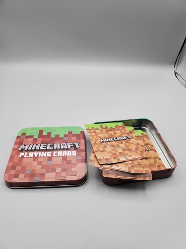 Minecraft Playing Cards Collector Storage Tin Standard Deck in OPENED ...