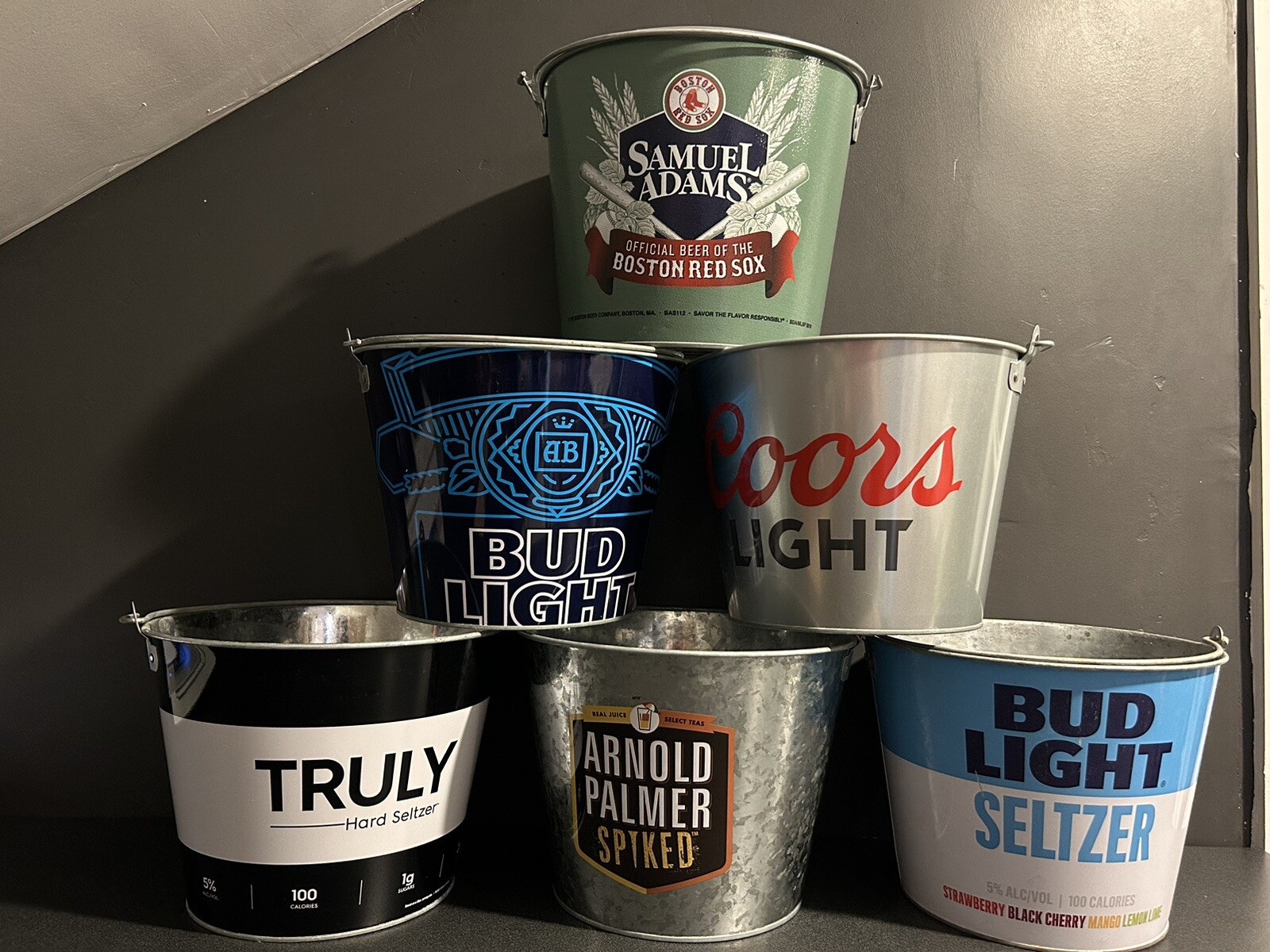 Beer Ice Buckets | 6 | Budlight, Coors, Truly, Arnold Palmer, Sam Adams ...