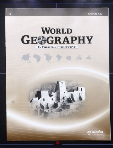 World Geography 5 - Answer Key - Abeka Homeschool | eBay