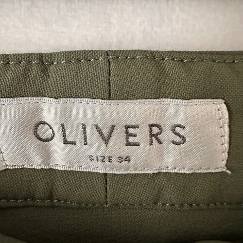 Olivers Apparel Passage Pant Performance Flat Front Athleisure Nylon Olive Sz 34 | eBay