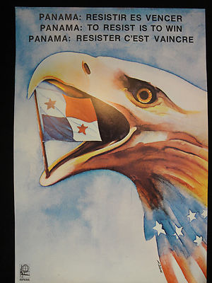 OSPAAAL Original Political Poster PANAMA TO RESIST IS TO WIN 1989 ART ...