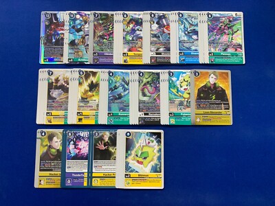 Digimon Card Game - Shroudmon Achillesmon Pulsemon Yellow Green Deck | eBay