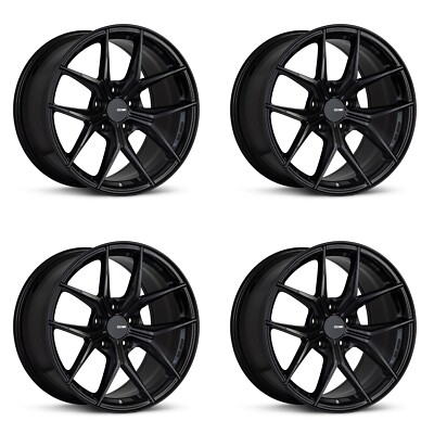 (4X) Enkei TSR-X Wheels [20x8.5 / 5x114.3 / ET:40 / CB:72.6] Gloss ...