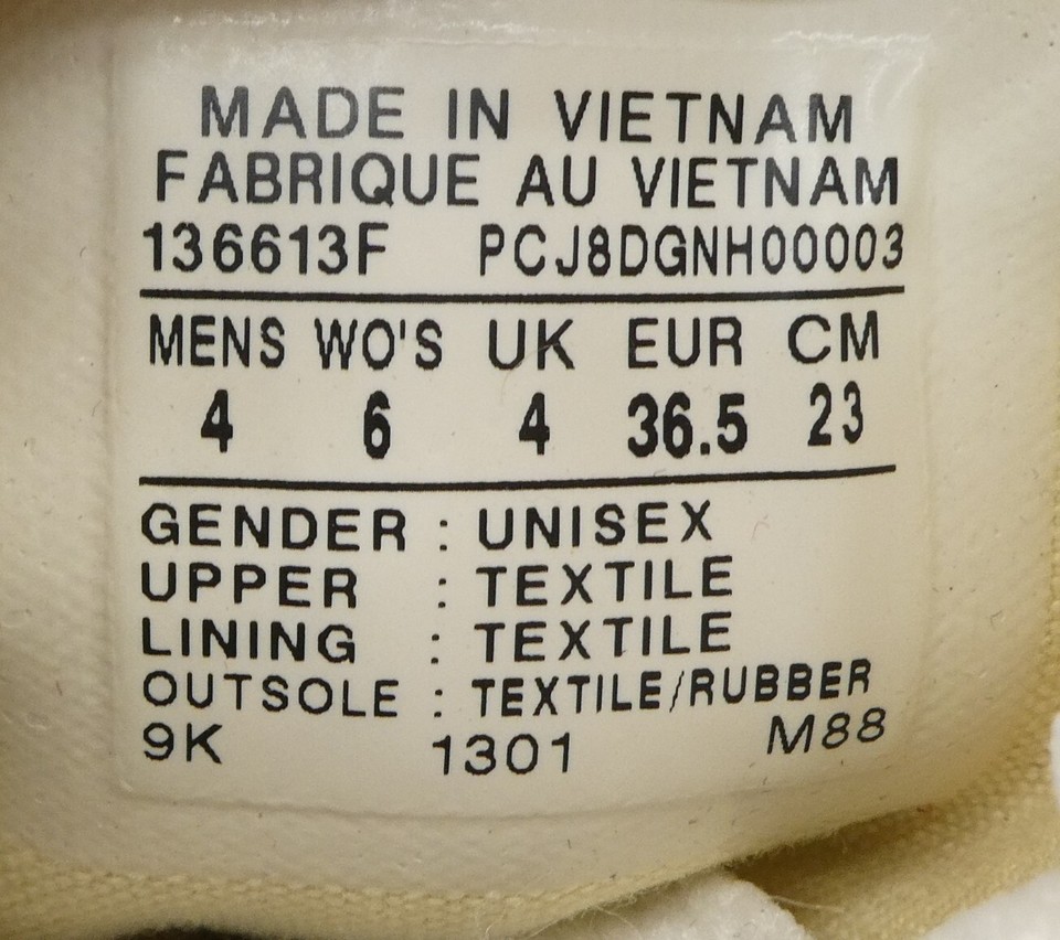 Converse Shoes Chuck Taylor All Star Ox Stars Black Sneakers Mismatch ...