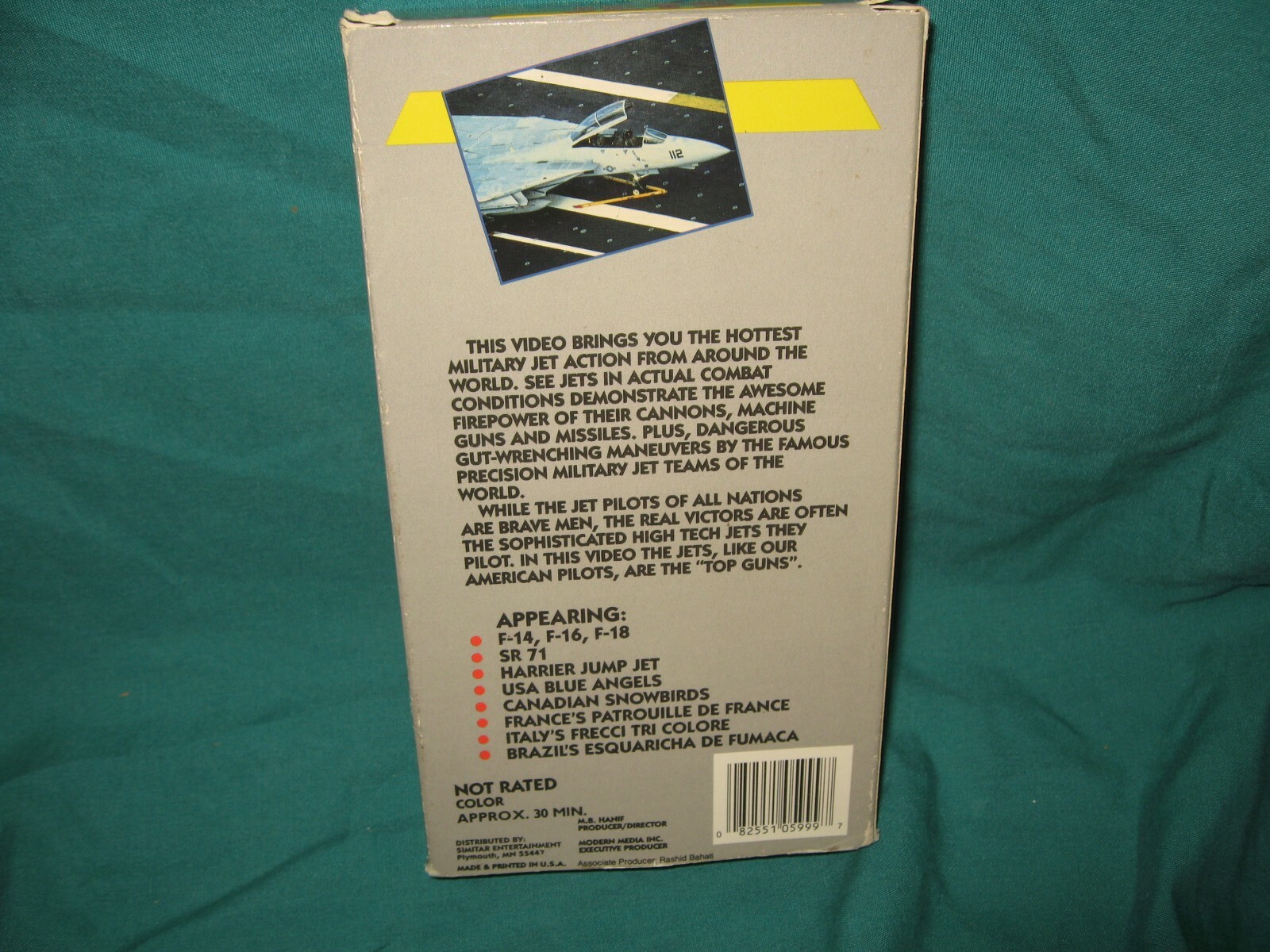 Super rare Top Gun jets (VHS video tape REAL MILITARY SR 71 F-14 F-16 F ...