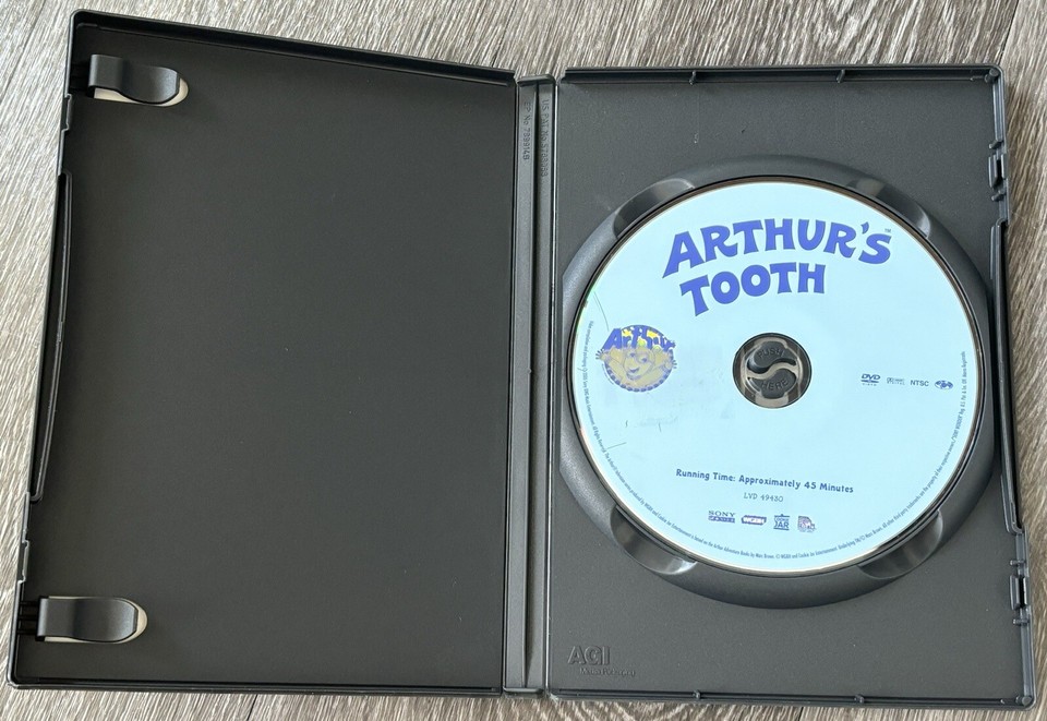 PBS Kids Arthur’s Tooth DVD Arthur DW Pal Dog Buster Children’s TV Show ...