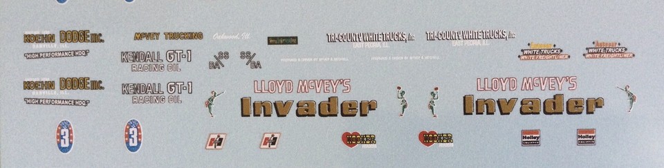 DECALS- Lloyd McVey "Invader" Hemi '68 Dart, very Nice! | eBay