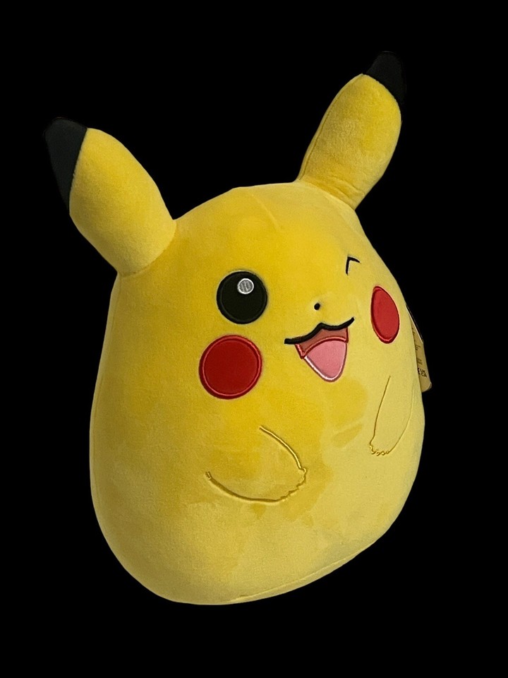 RARE Winking Pikachu Squishmallow Pokemon 14" Plush Stuffed Animal New ...