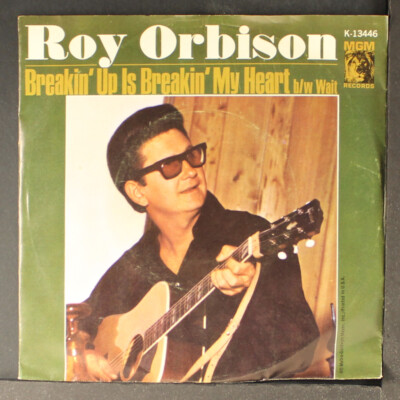 ROY ORBISON: breakin' up is breakin' my heart / wait MGM 7" Single 45 ...