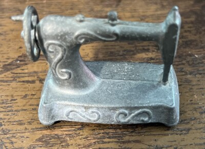Vintage Cast Pewter Style Machine Sewing Miniature1 5/8×1 1/2 (B) | eBay