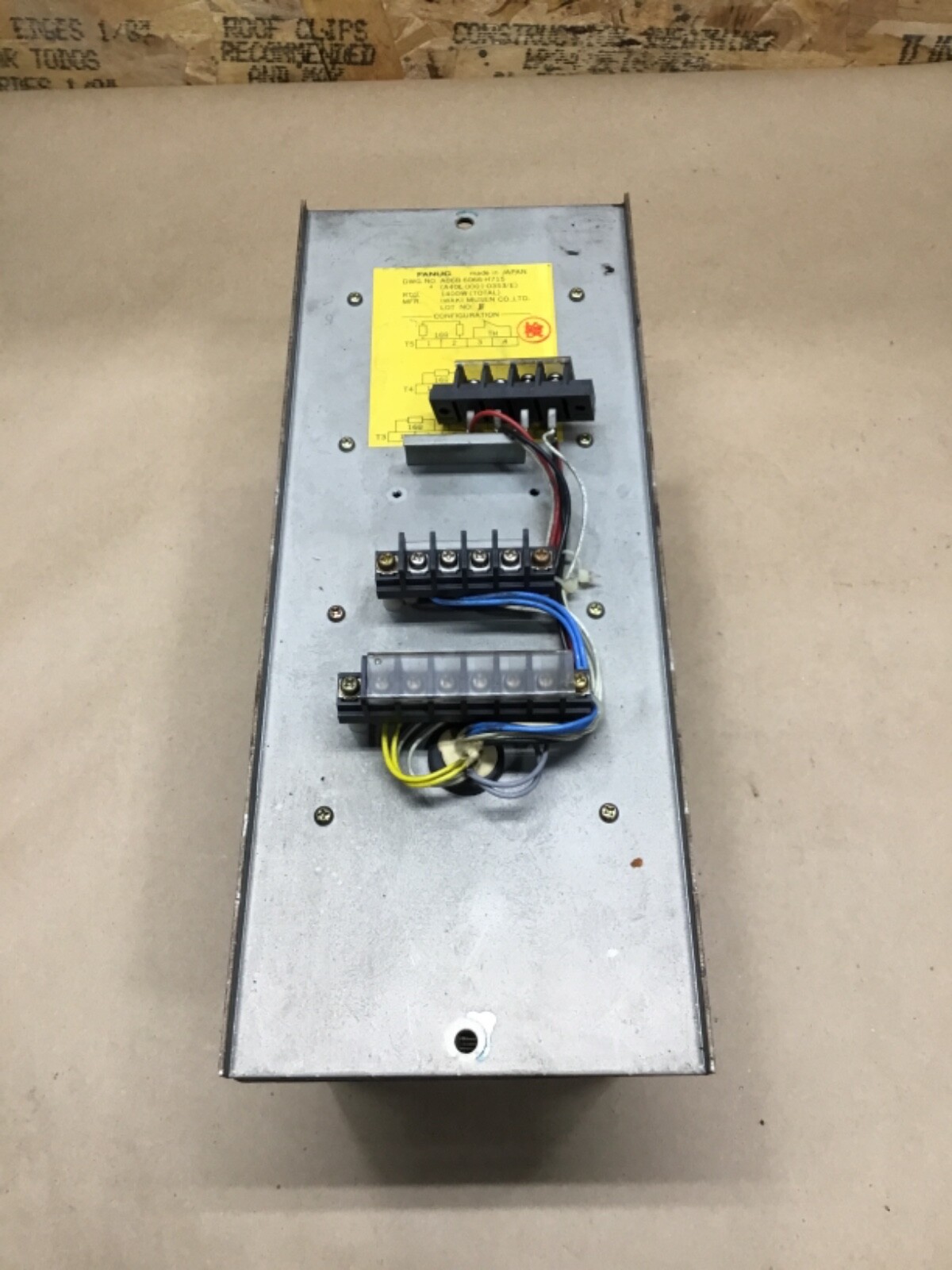 Fanuc Discharge Resistor Unit A06B-6066-H715 Iwaki Musen 1400W ...