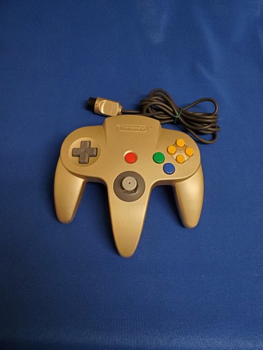 Official Nintendo 64 Controller Gold AUTHENTIC OEM N64 Remote Original ...