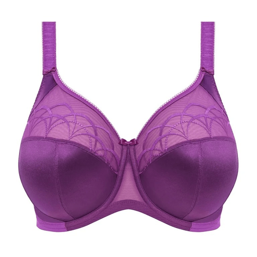 Elomi NWT Cate Full Figure Underwire Lace Cup Bra Dahlia Purple 40J | eBay