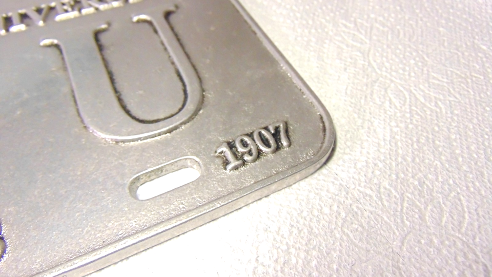 Vintage East Carolina University Pewter License Plate Pewtarex York PA ...