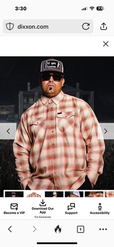 DIXXON FLANNEL CO - THE BUBBA - LARGE - BRAND NEW - TAN RED BRIWN PLAID ...