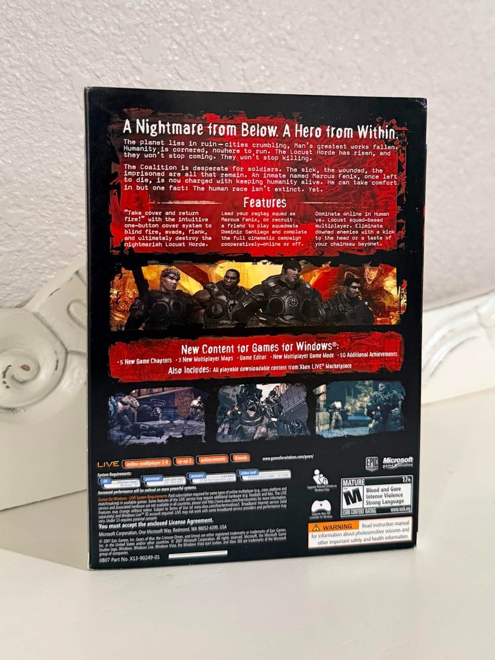 Gears of War (PC) - COMPLETE SMALL BOX 882224613859| eBay