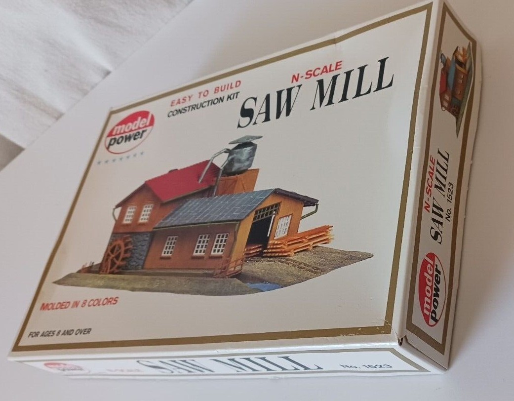 LUMBER SAW MILL BUILDING KIT FOR N SCALE TRAINS #1523 NIB WITH ...