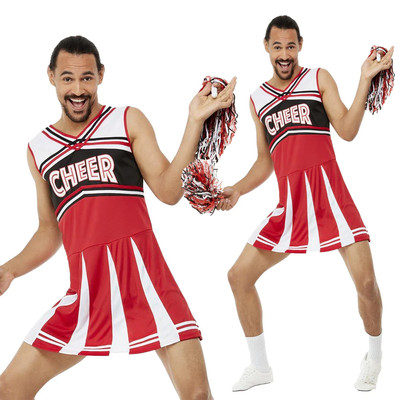 Stag Costume Mens Cheerleader Stag Night Novelty Fun Fancy Dress ...