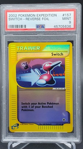 PSA 9 MINT Switch Reverse Holo Expedition Pokemon Card 157/165 GU1 | eBay